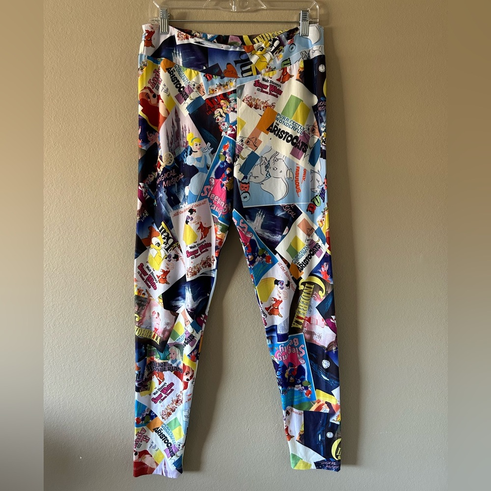 Disney Animation Poster Leggings Size L - Gem